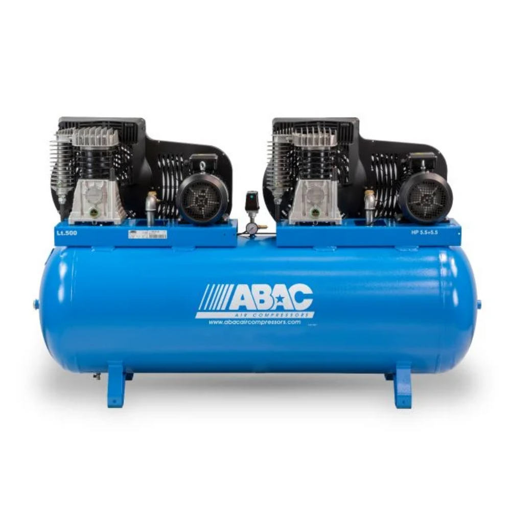 ABAC B6000/500T7.5 Double Head Piston Air Compressor – Khaleejtools.com